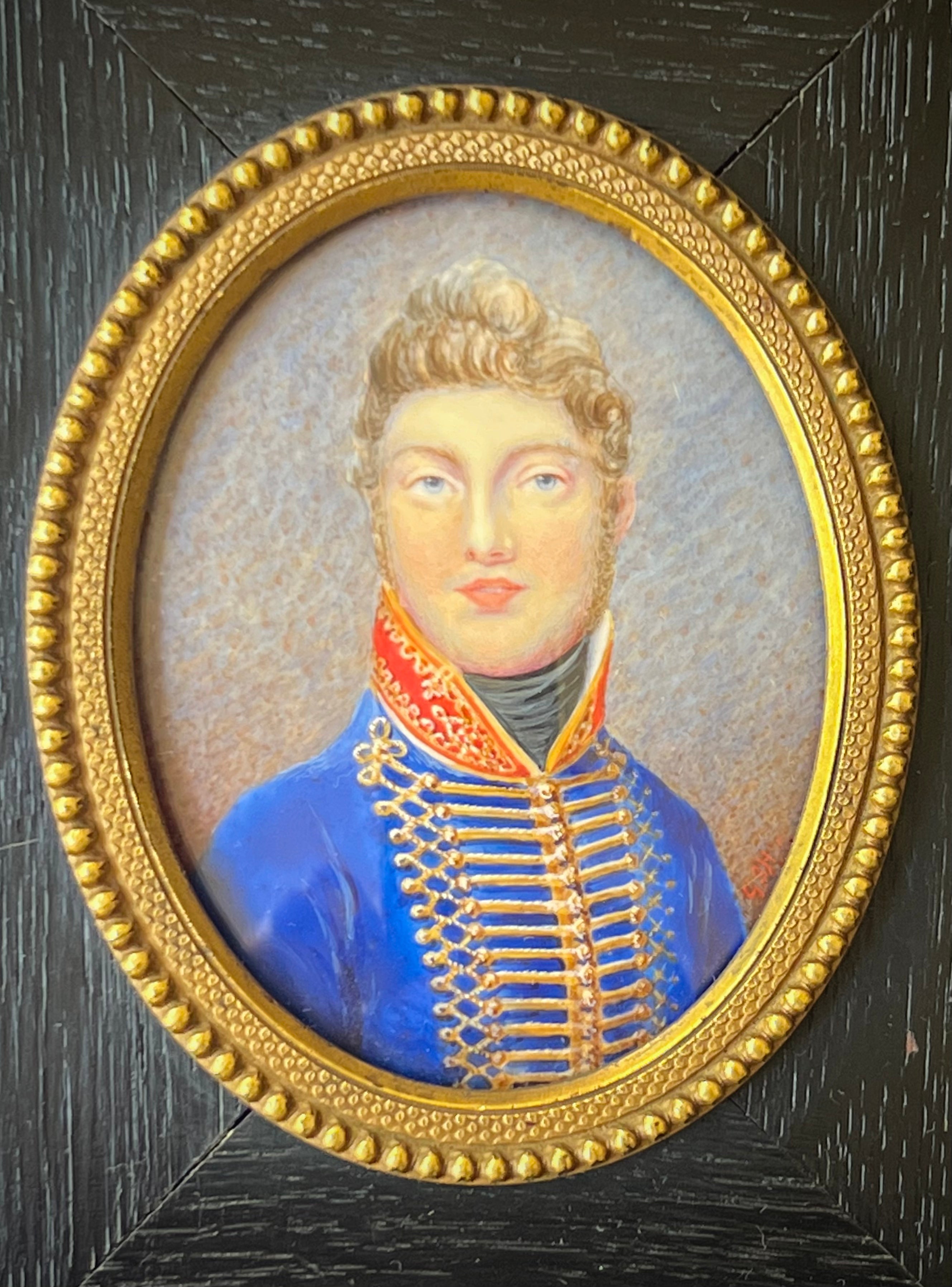 In the circle of Alexander Gallaway (Flourished 1794-1812) portrait mi – Hamish Clark Antiques